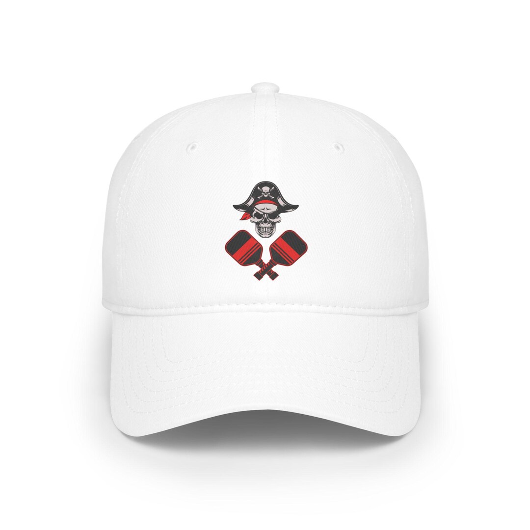 Pickleball Pirate Low Profile Baseball Cap, Crossed Pickleball Paddles ...