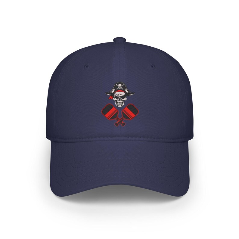 Pickleball Pirate Low Profile Baseball Cap, Crossed Pickleball Paddles ...
