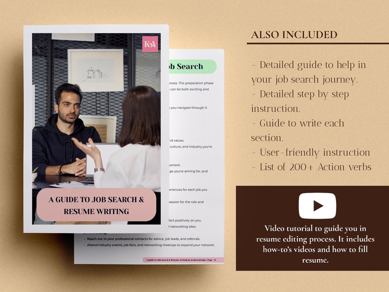 Modern ATS Resume Template for Google Docs, Word, 2 Page Resume ...