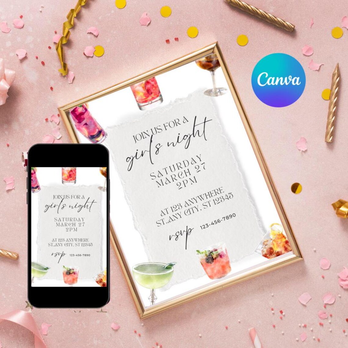 Girls Night Out Invitation, Girls Night Out Invitation Template ...