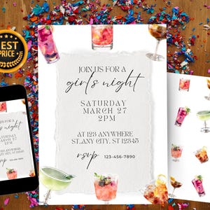 Girls Night Out Invitation, Girls Night Out Invitation Template ...