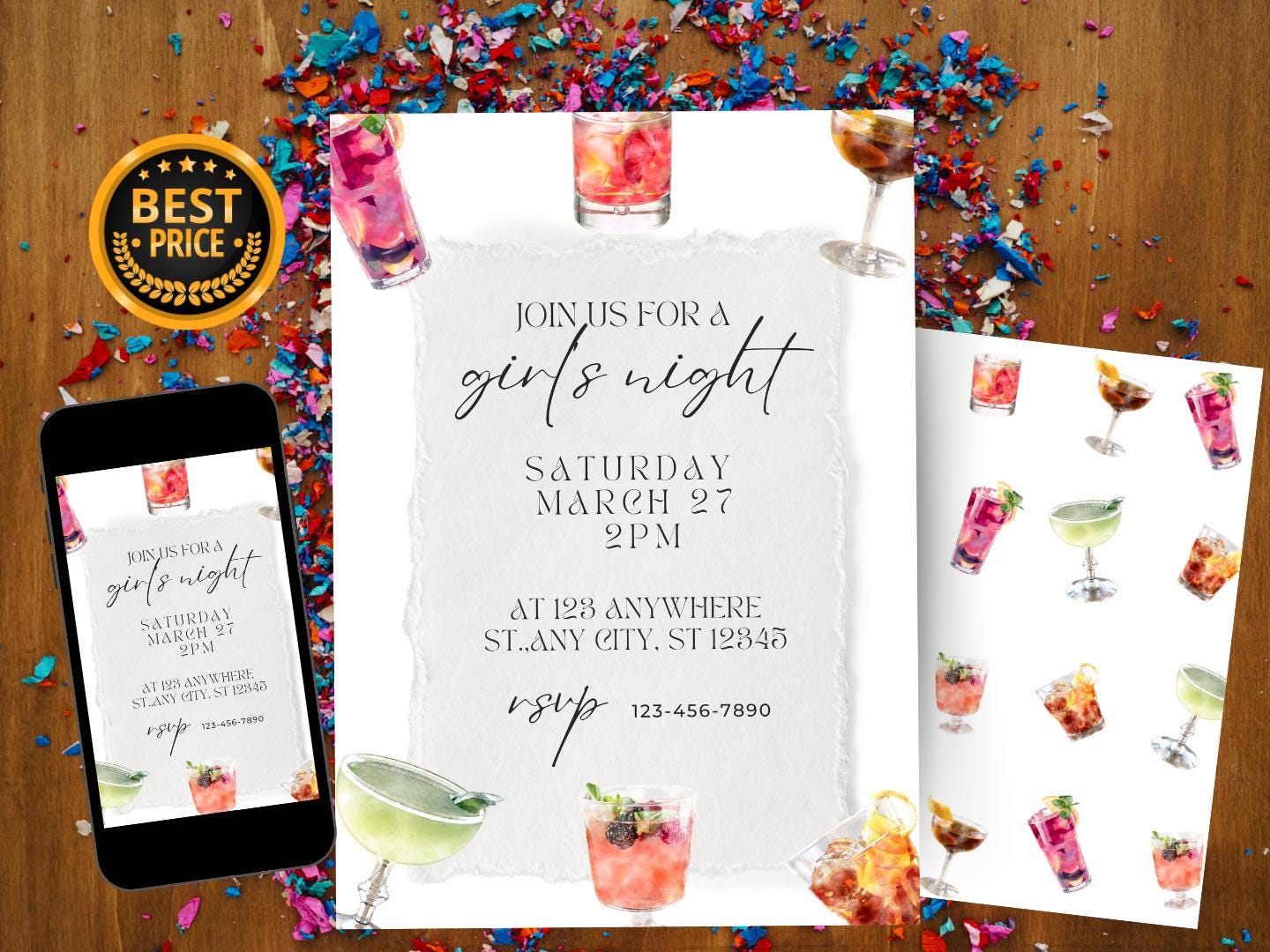 Girls Night Out Invitation, Girls Night Out Invitation Template ...