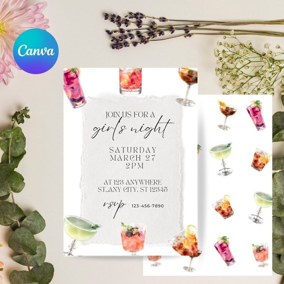 Girls Night Out Invitation, Girls Night Out Invitation Template ...
