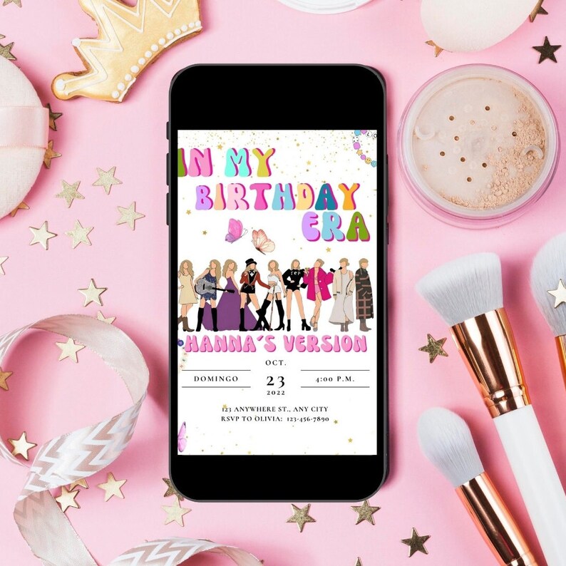 The Eras Invitation, in My Birthday Eras, Swifty Birthday, Eras Party ...