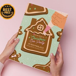 Editable Christmas Party Invitation, Christmas Party Invite ...