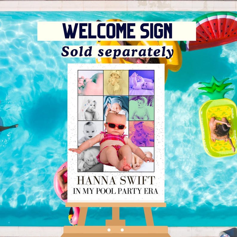 In My Pool Party Era, Birthday Era Invitation,pool Party Evita Taylor ...