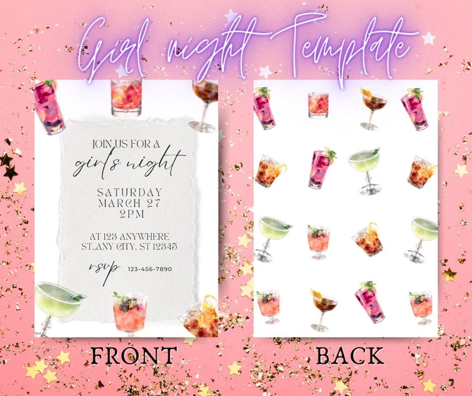 Girls Night Out Invitation, Girls Night Out Invitation Template ...