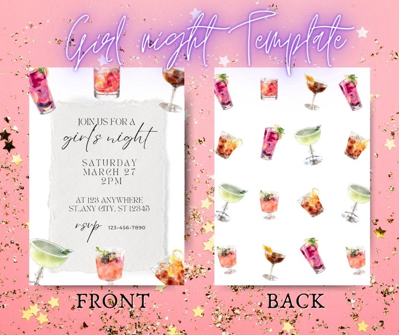 Girls Night Out Invitation, Girls Night Out Invitation Template ...