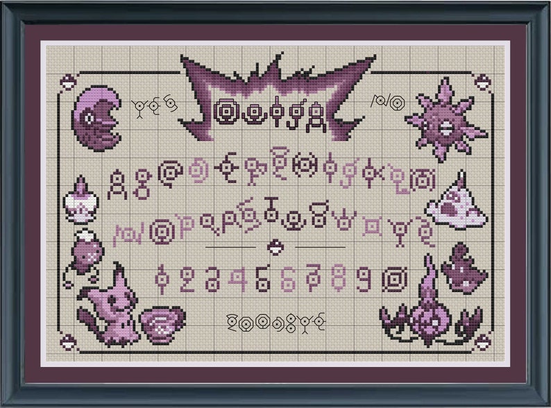 Poke-ouija Board Cross Stitch Pattern - Etsy