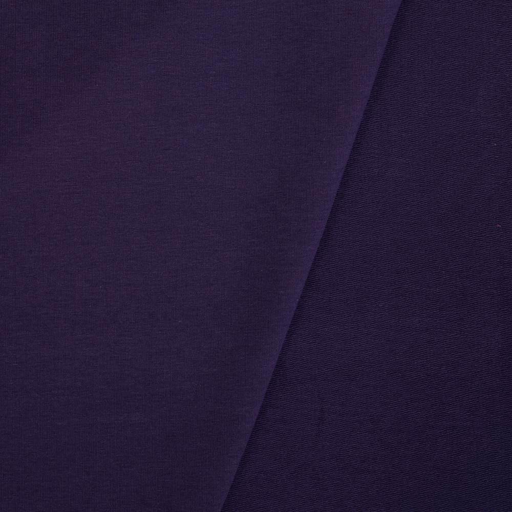 Sweat French Terry Bea Dark Purple From 10 Cm - Etsy