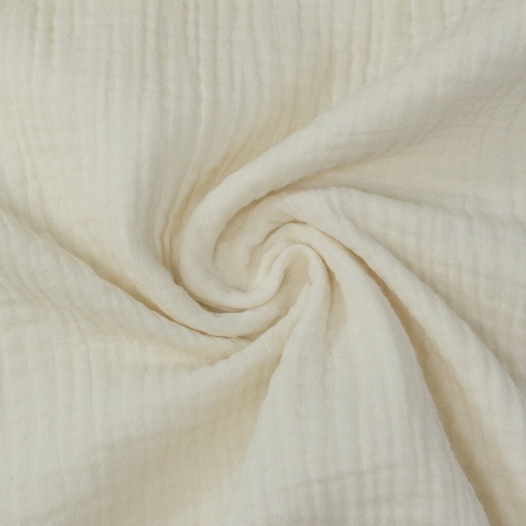 Organic Muslin Double Gauze UNI Ivory From 10 Cm From 10 Cm - Etsy