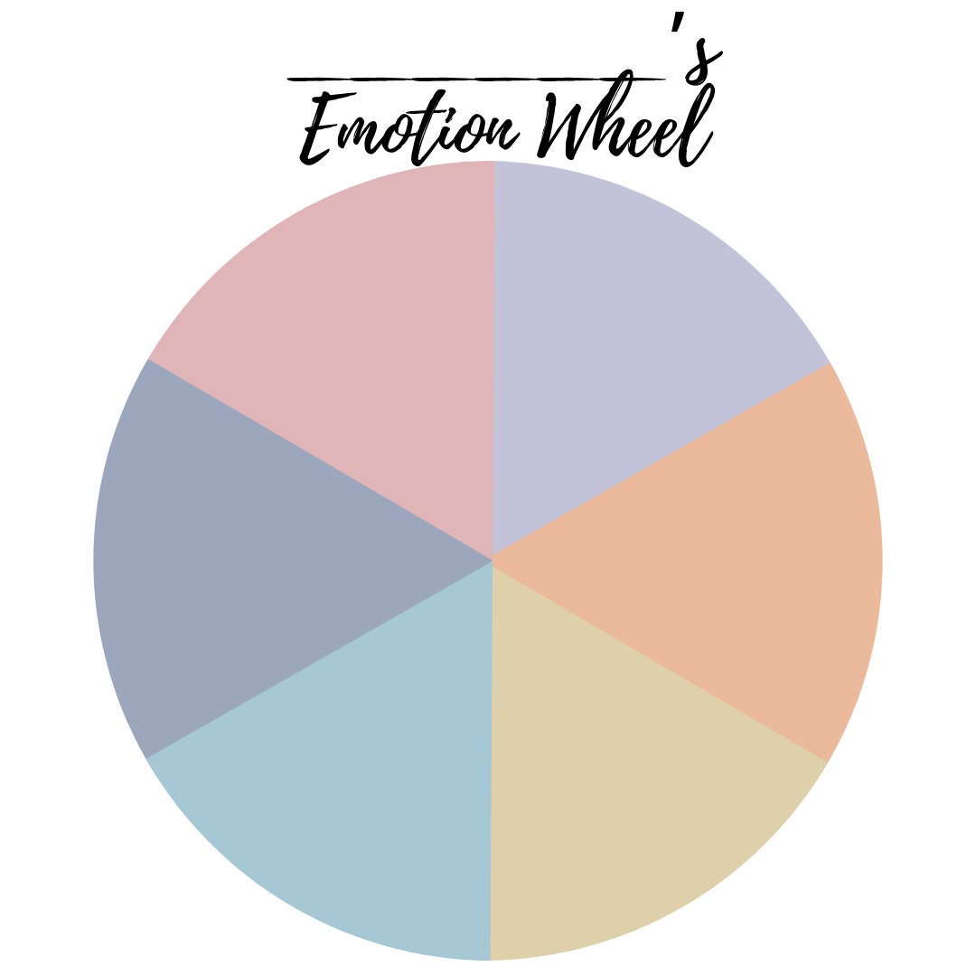 Printable Emotion Wheel Poster/customizable Activity - Etsy