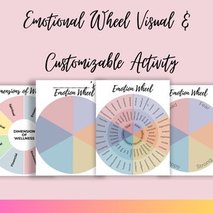 Printable Emotion Wheel Poster/customizable Activity - Etsy