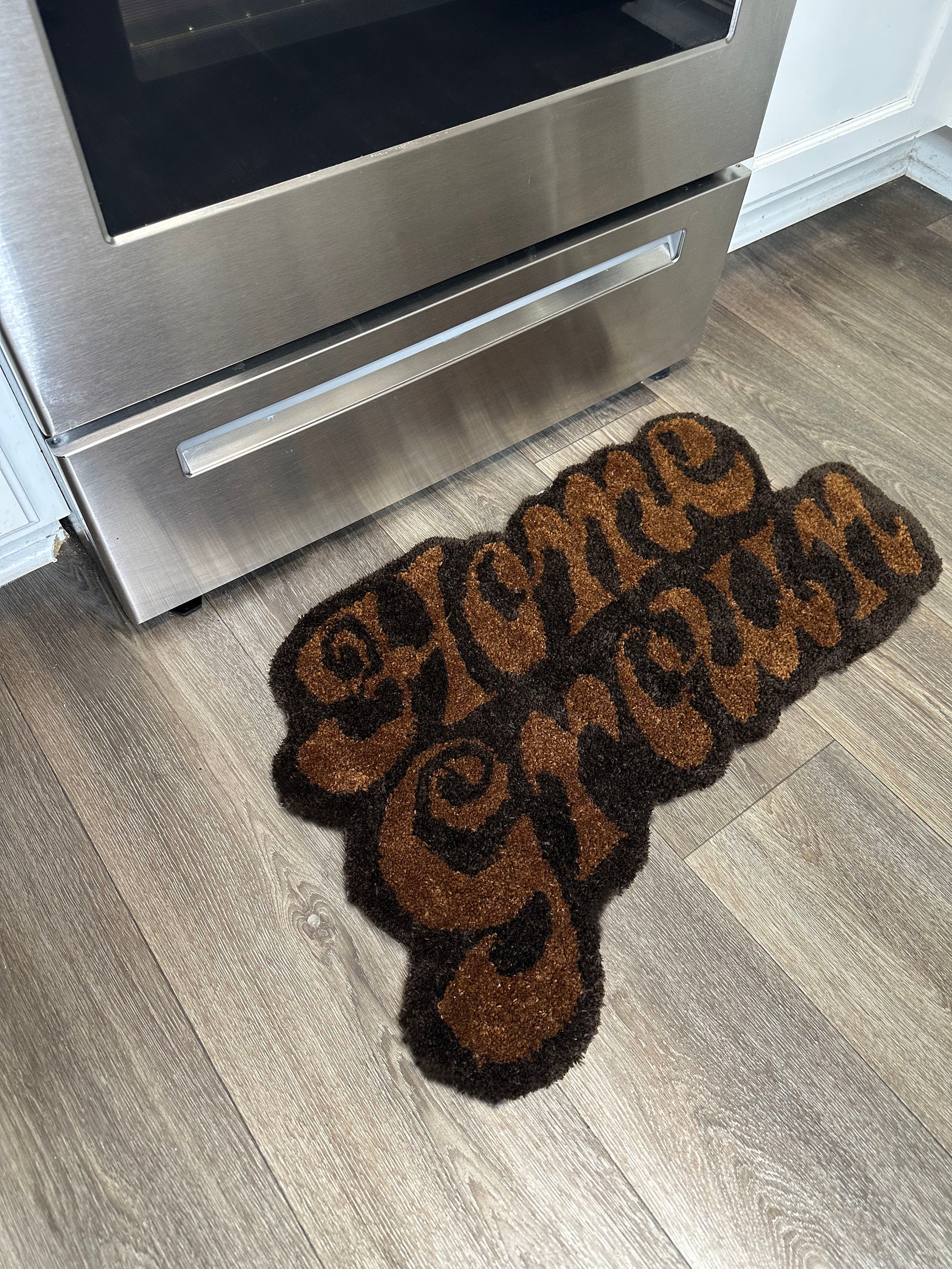 Custom Sign Name Tufted Rug, Custom Beauty Salon Logo, Aesthetic Home ...