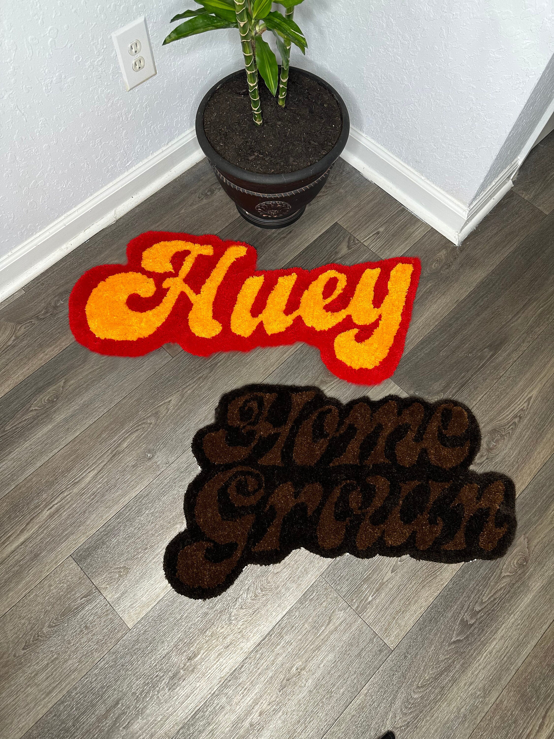 Custom Sign Name Tufted Rug, Custom Beauty Salon Logo, Aesthetic Home ...