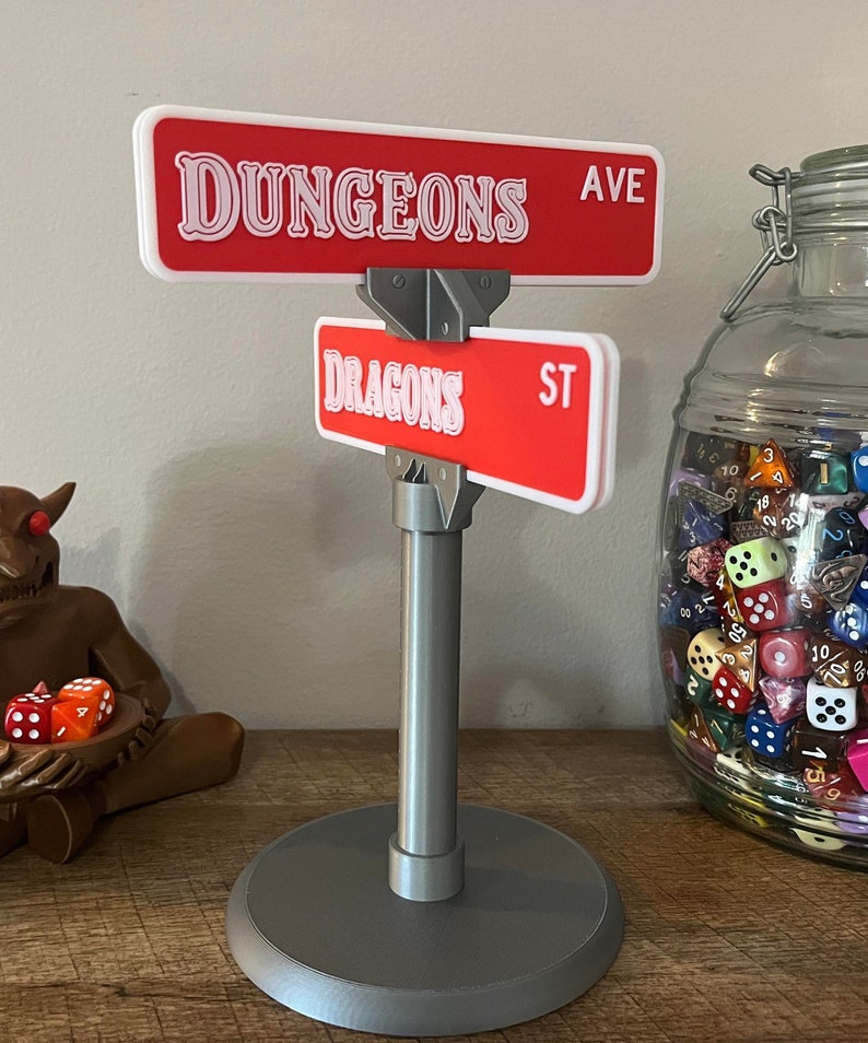 Dungeons & Dragons Street Sign Dnd Decor - Etsy