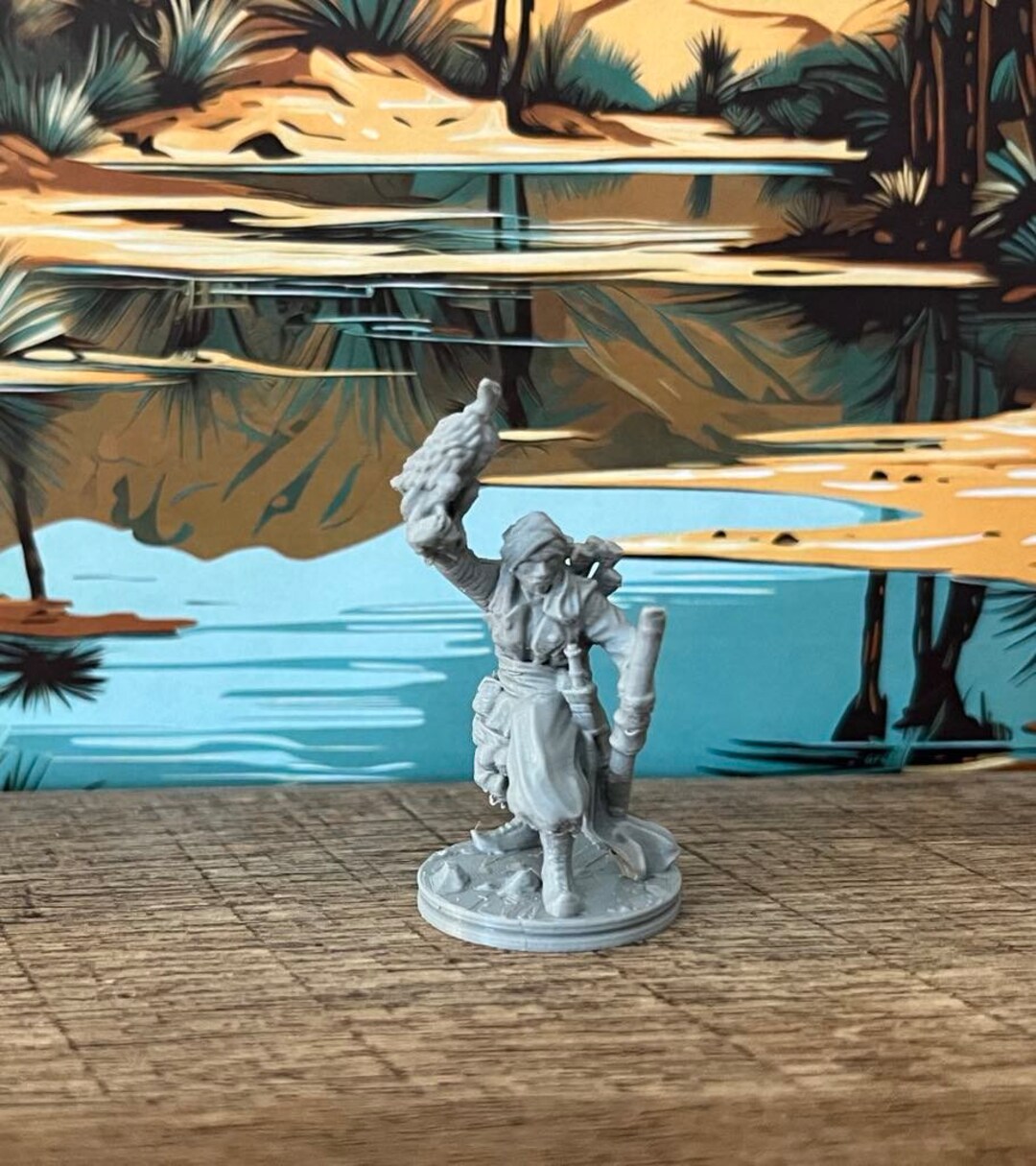 Desert Ranger With Hawk, 28mm Dungeons and Dragons, Pathfinder - Etsy