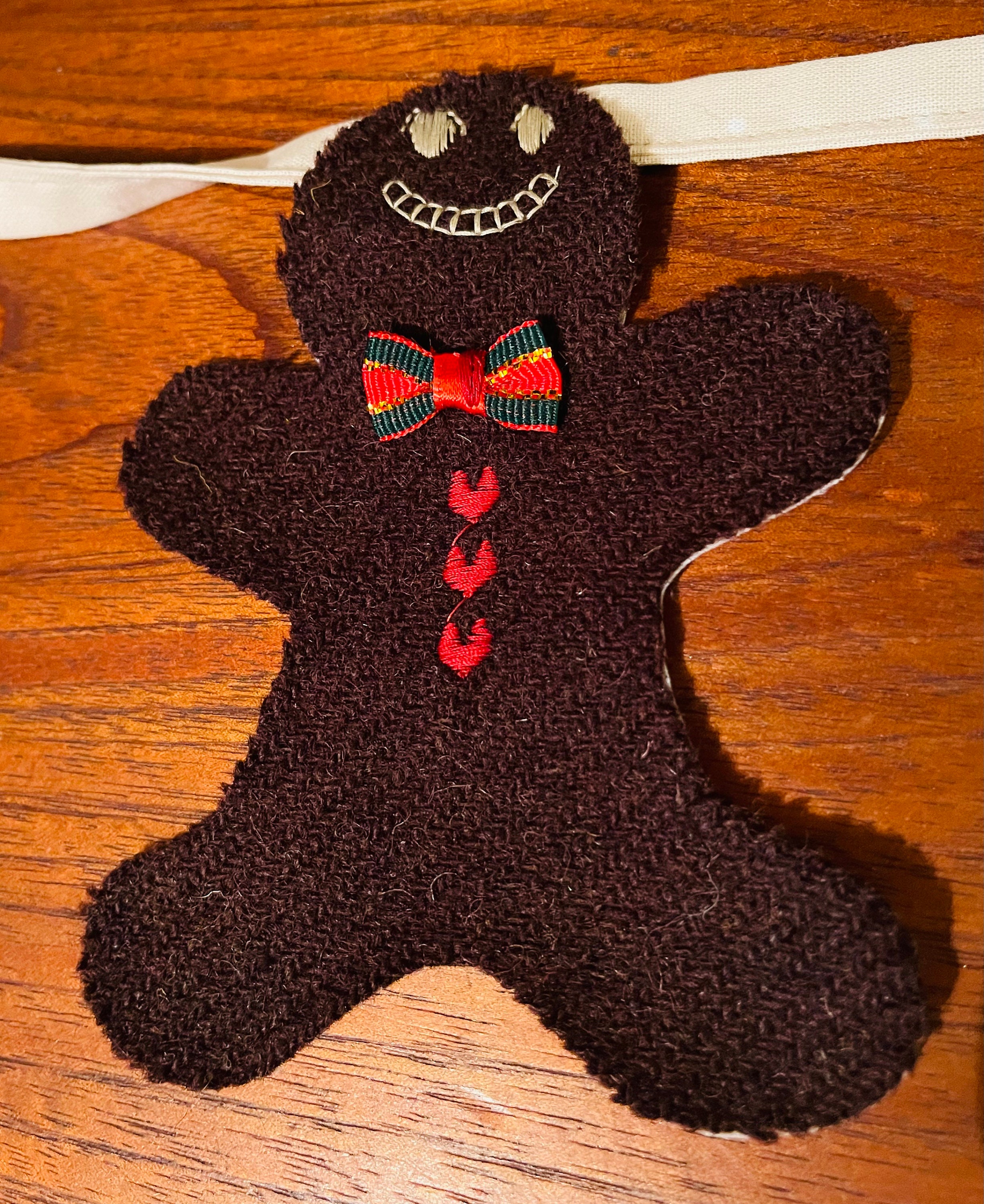 Harris Tweed Gingerbread Man Bunting - Etsy