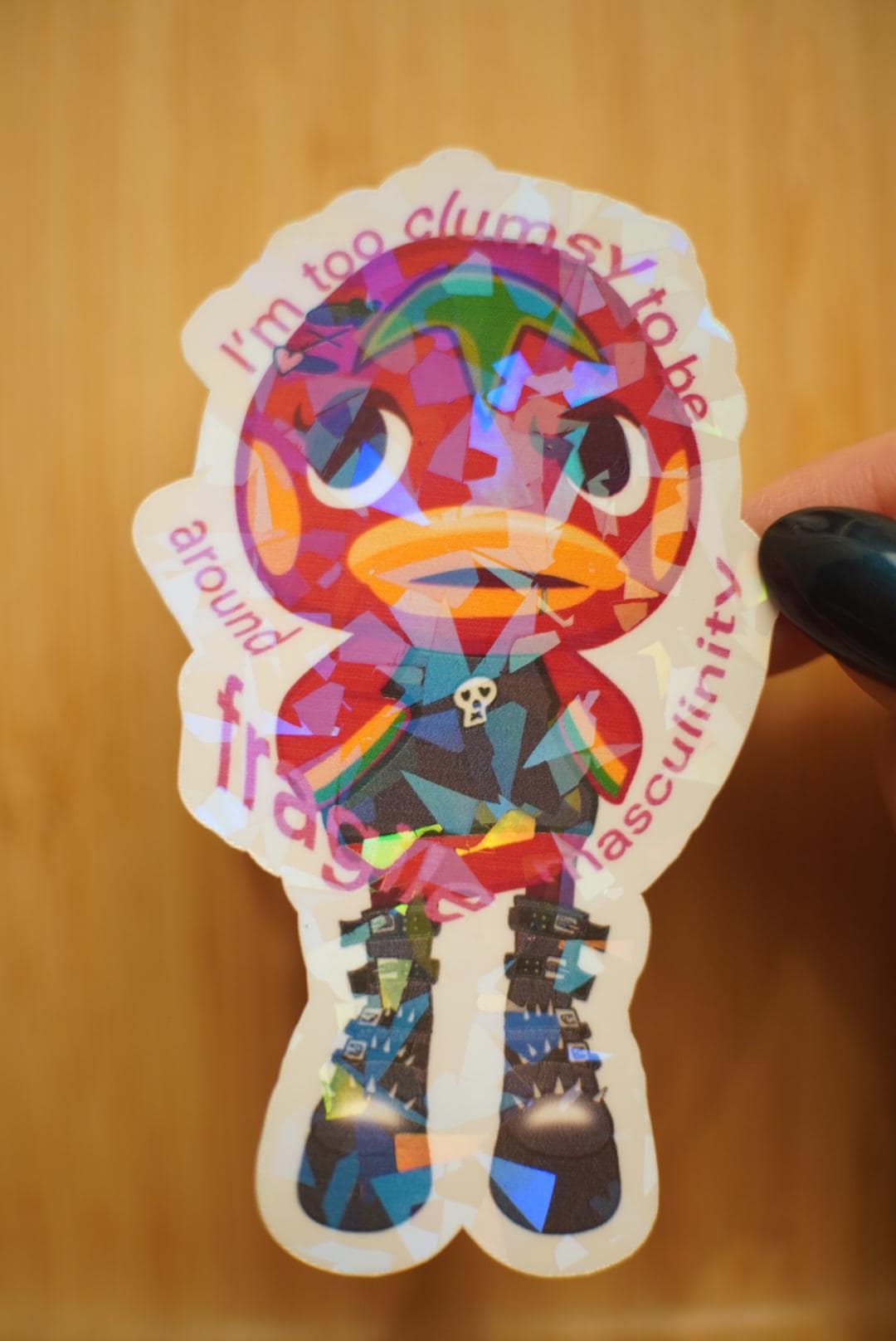 Feminist, Goth, ACNH Ketchup Duck Sticker - Etsy