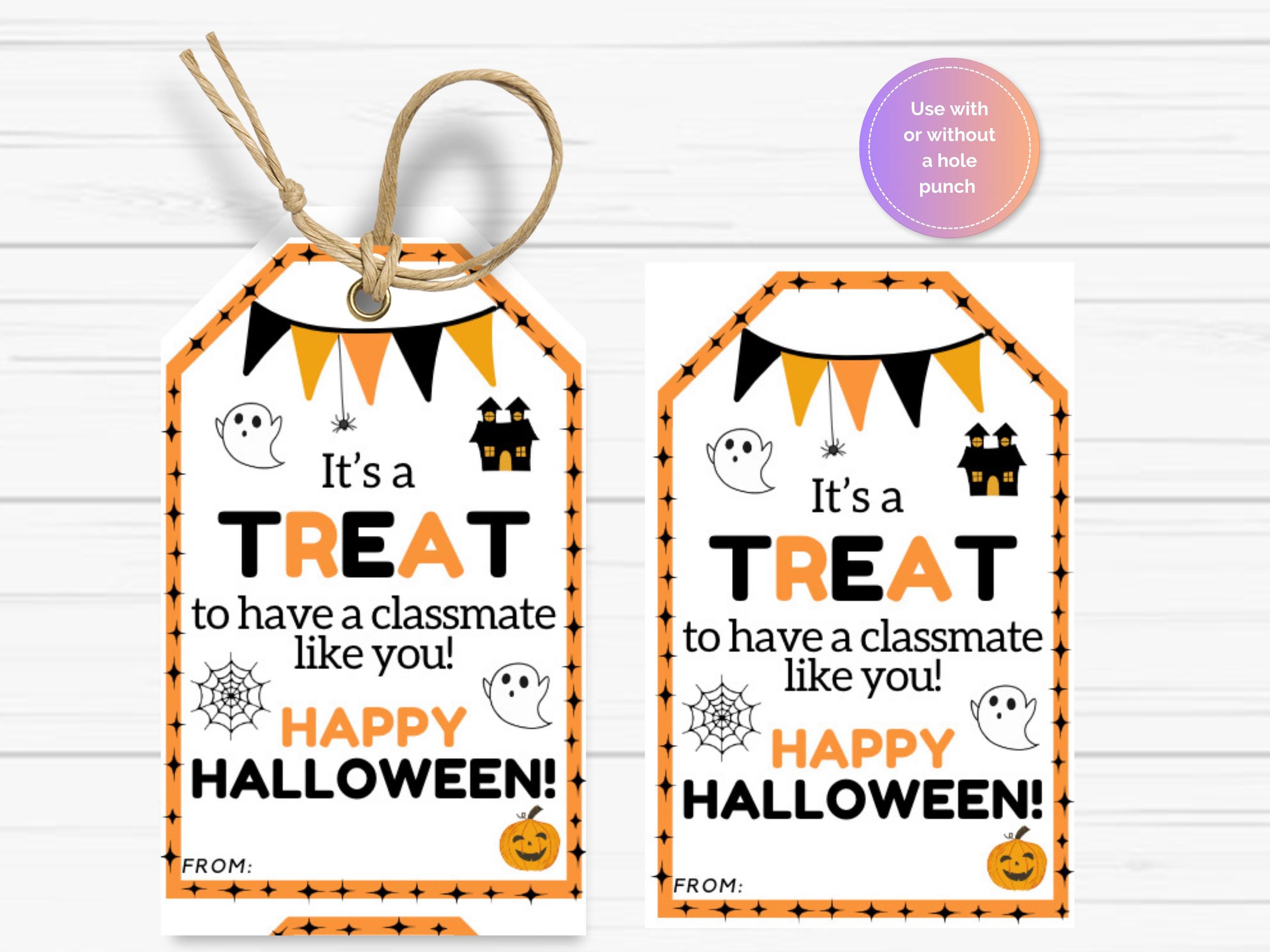 Editable Halloween Tags for School Printable / Printable Halloween ...