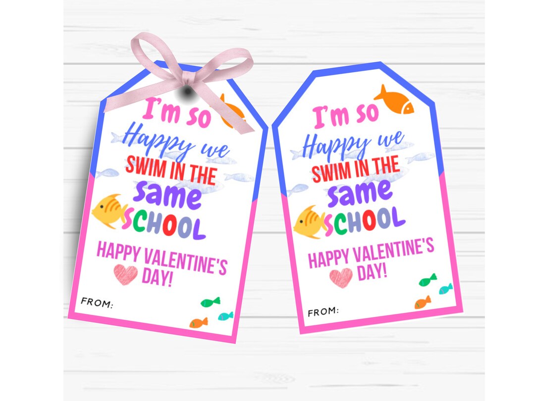 Valentines Day Gift Tags.teachers, School, Students. Printable PDF ...