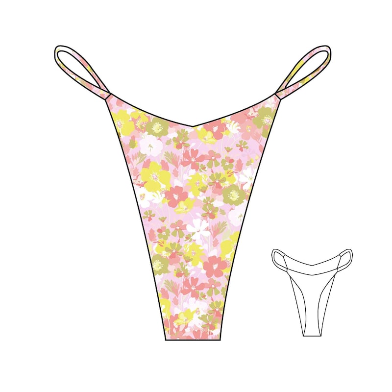 Thong Bikini Pattern - Etsy