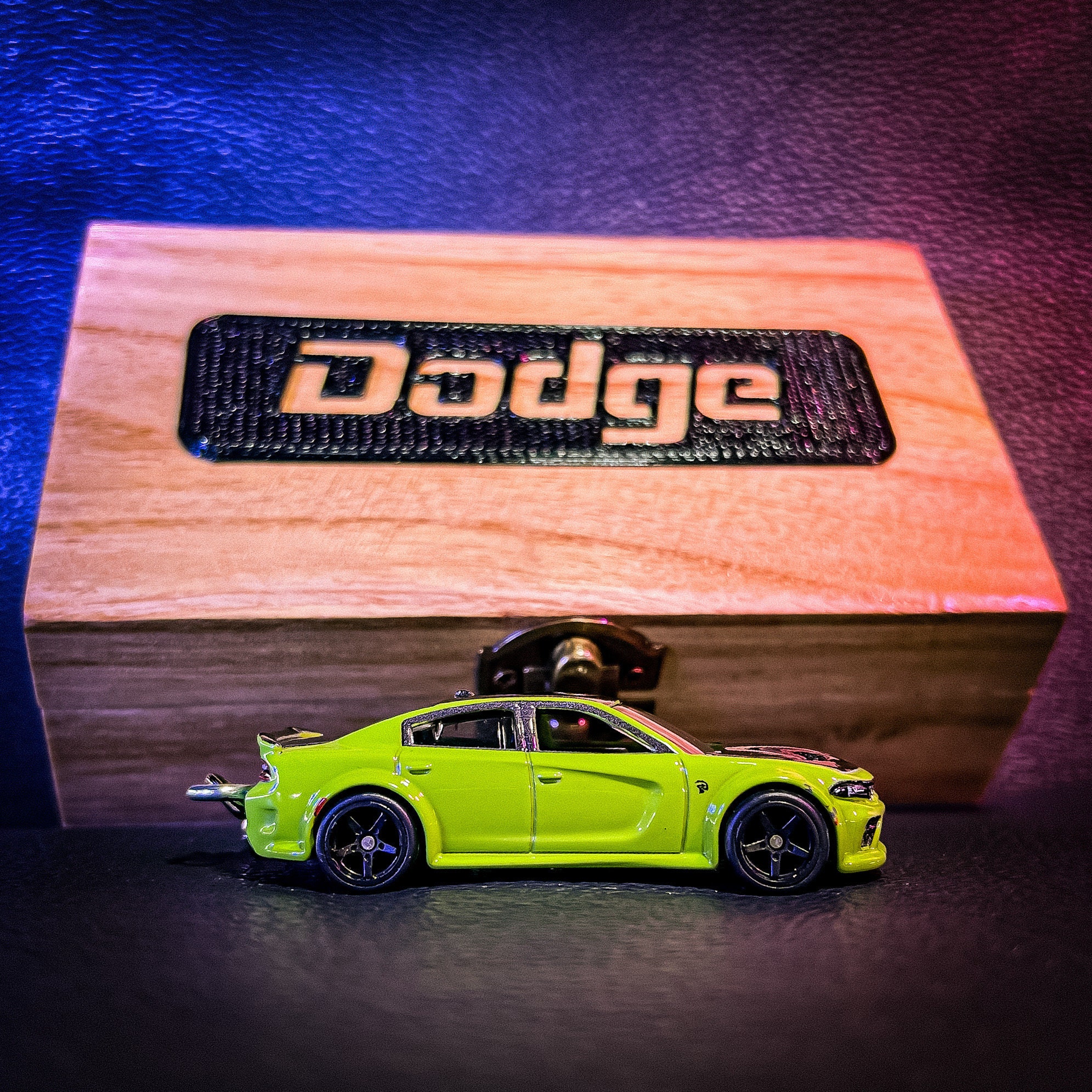 PREMIUM Dodge Charger SRT Hellcat Green Keychain Valentine's Day Gift ...