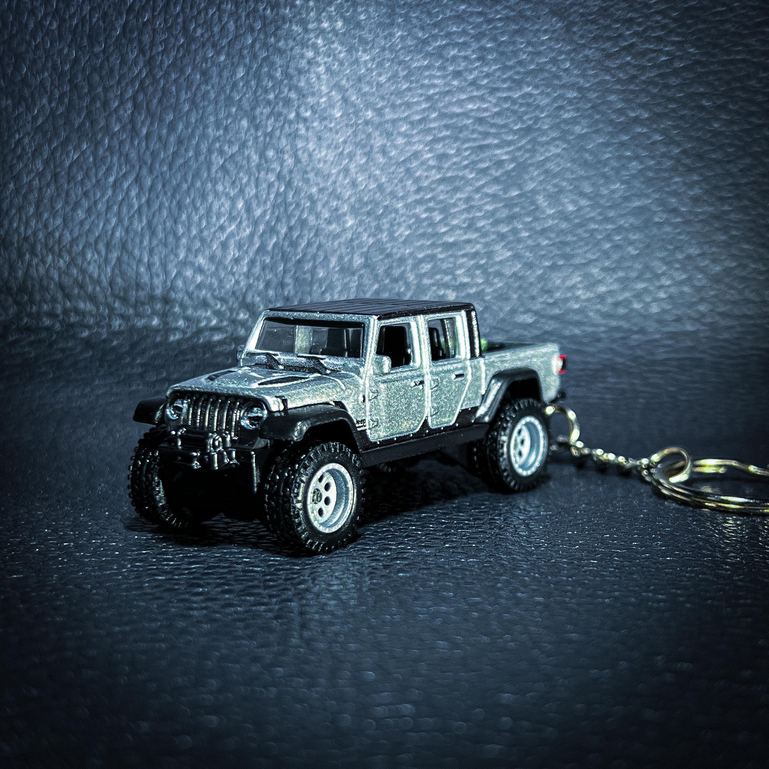 Jeep Wrangler Rubicon Keychain: Grey Diecast Car Gift - Etsy