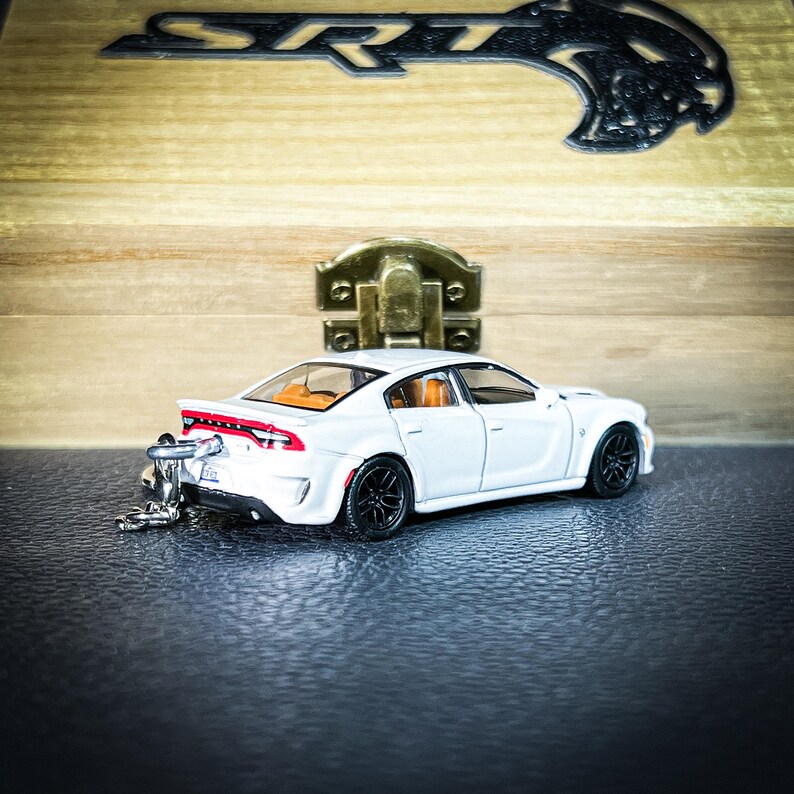 Premium Diecast Dodge Charger SRT Hellcat White Keychain - Etsy