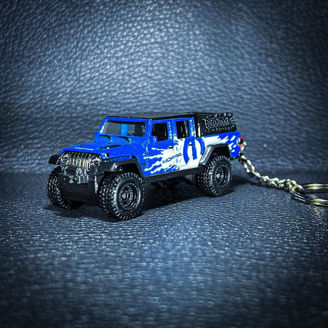 PREMIUM Jeep Wrangler Rubicon Mopar Blue Keychain - Etsy