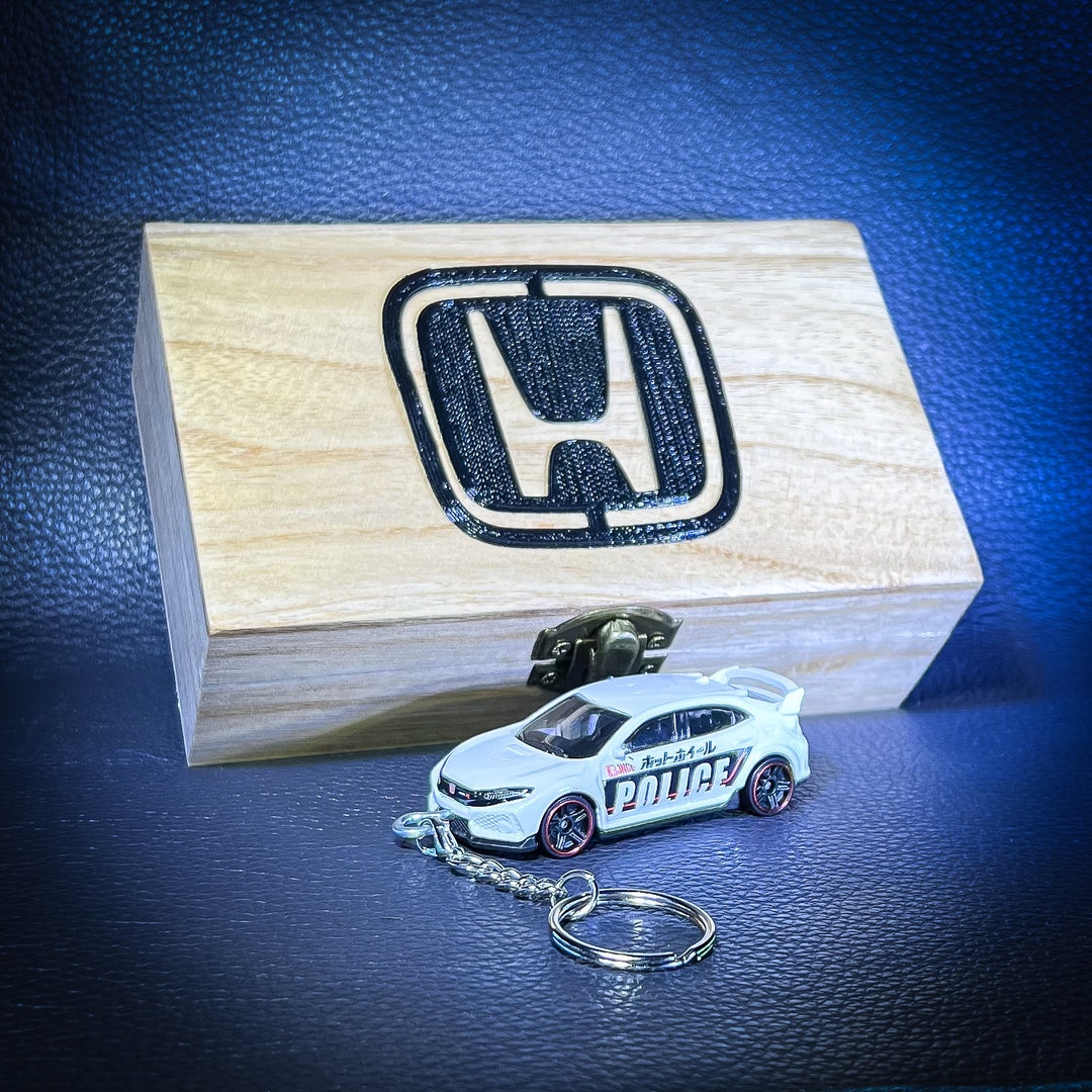 Honda Civic Police Car JDM White Keychain Stocking Stuffer - Etsy