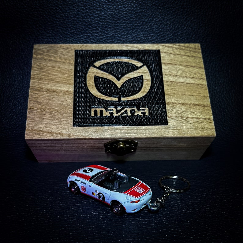 Premium Diecast Mazda MX5 Miata JDM White Livery Keychain - Etsy