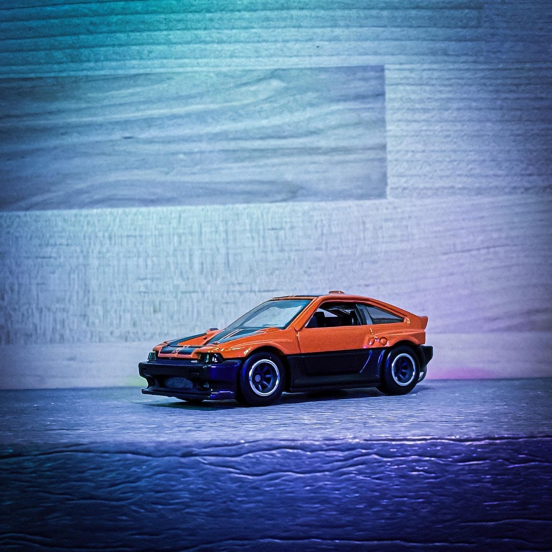 JDM Honda CRX Keychain: Orange Diecast Car (1/64 Scale) - Etsy