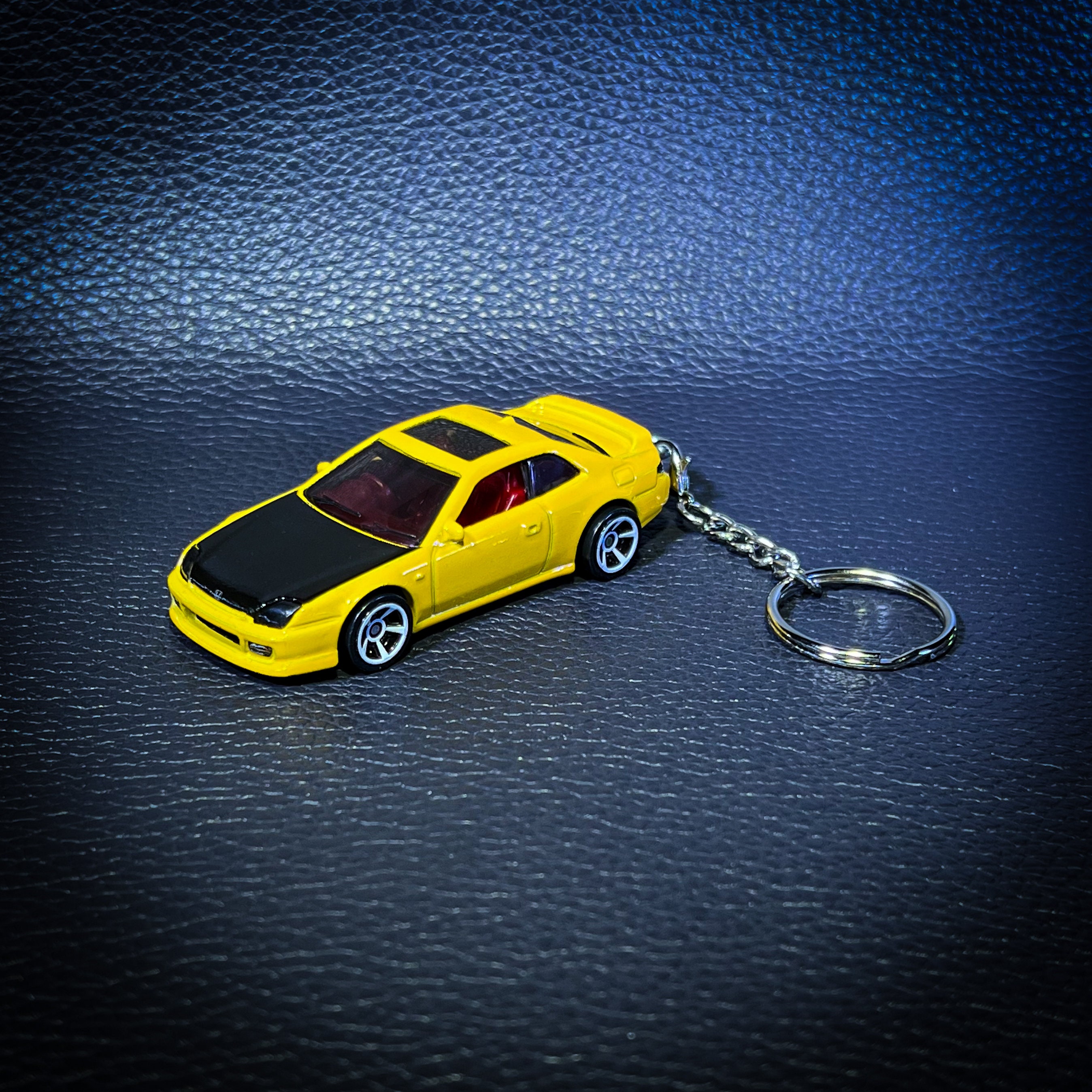 RARE Honda Prelude JDM Yellow Keychain With Clasp and Medium Key Ring ...
