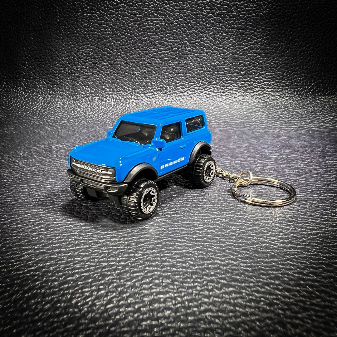 MODERN Ford Bronco Off-road Blue Keychain Stocking Stuffer - Etsy