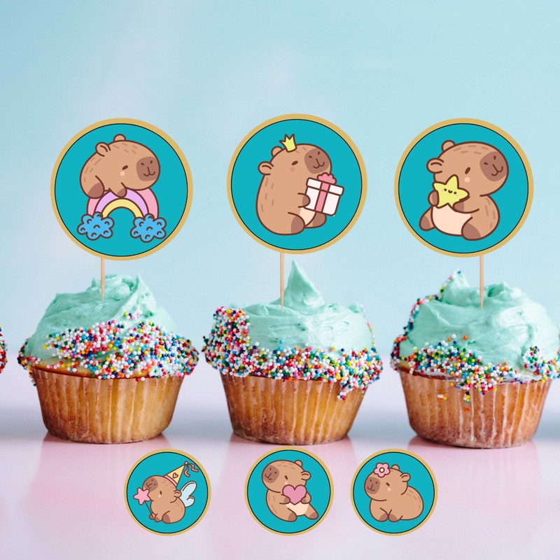 Capibara cake topper - Etsy España