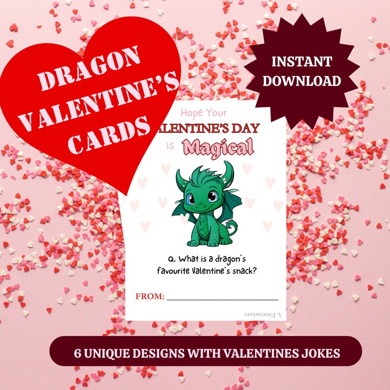 Valentine Dragon - Etsy