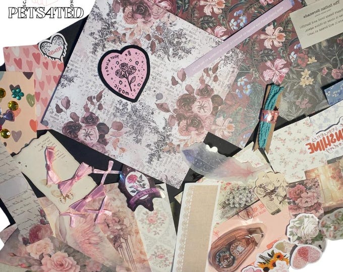 Love and Romance Scrapbook Kit Includes Craft Papers, Stickers ...