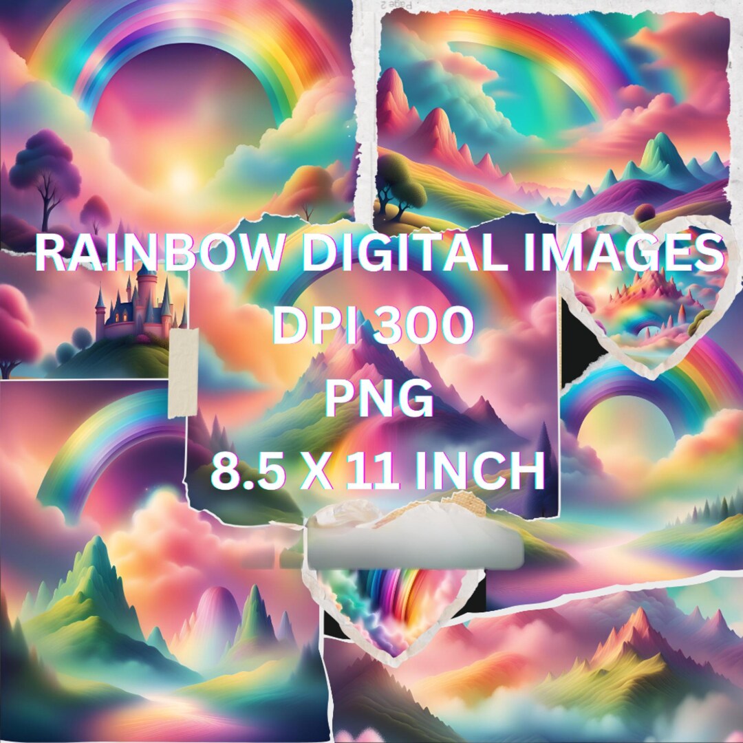 Rainbow Junk Journal Pages | Card Making | Tag Creation | Journaling ...