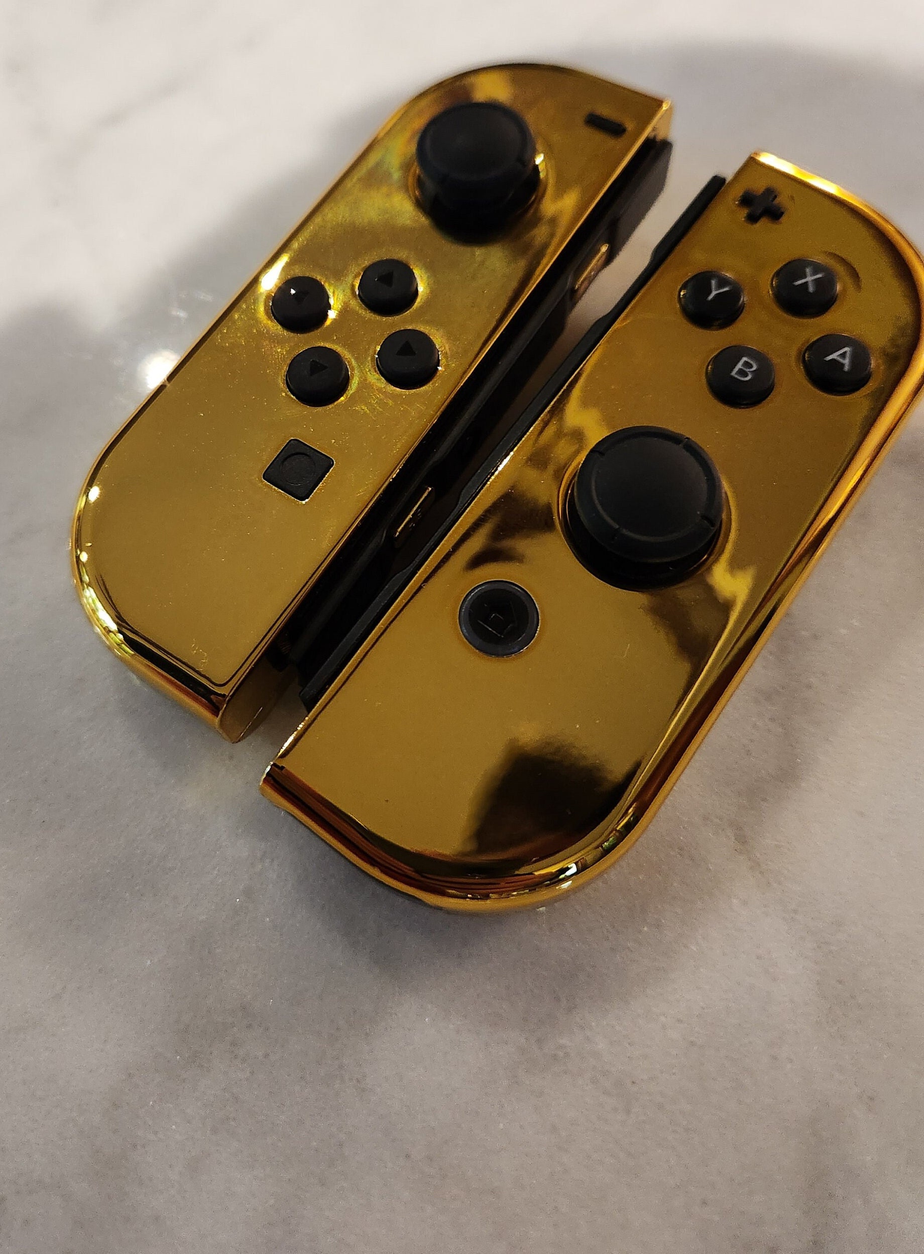 Custom Nintendo Joycons With Shell Swap Gold - Etsy