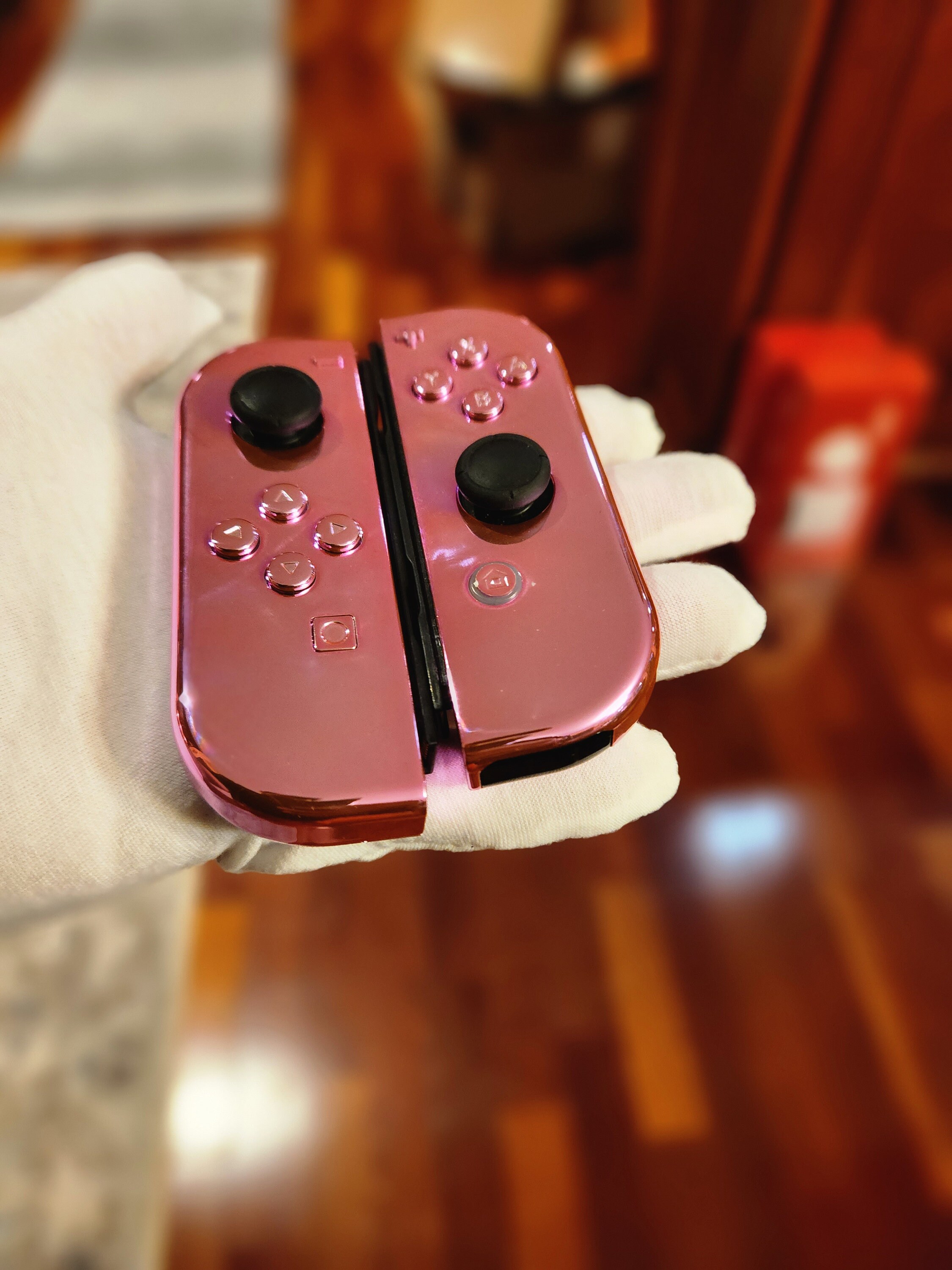 Custom Nintendo Joycons With Shell Swap Matallic Pink - Etsy