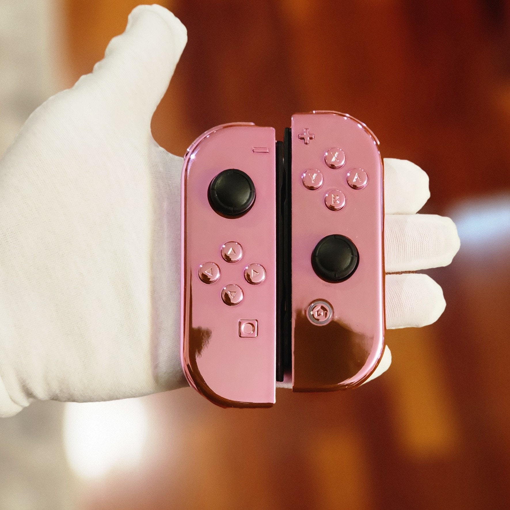 Custom Nintendo Joycons With Shell Swap Matallic Pink - Etsy