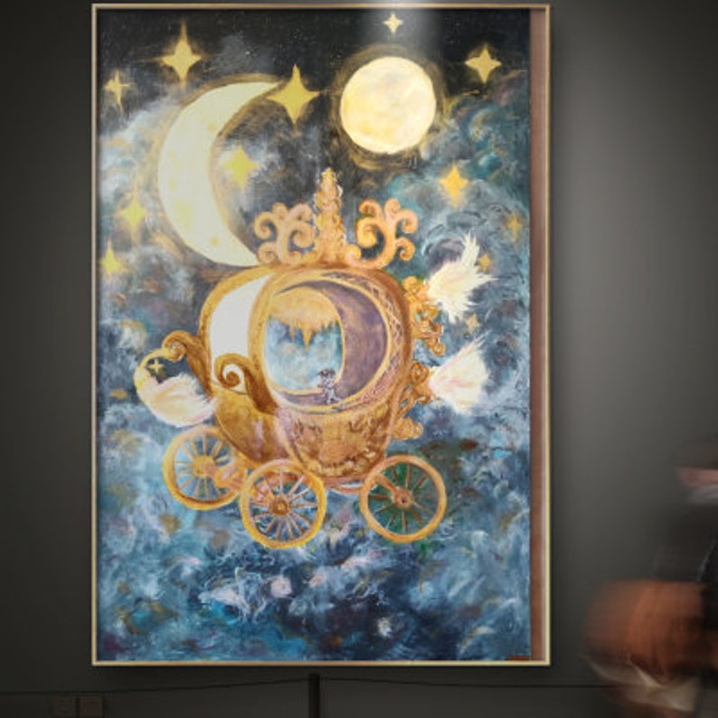 Princess Carriage Magnificent Colors Space Carriage Mythical Creatures ...