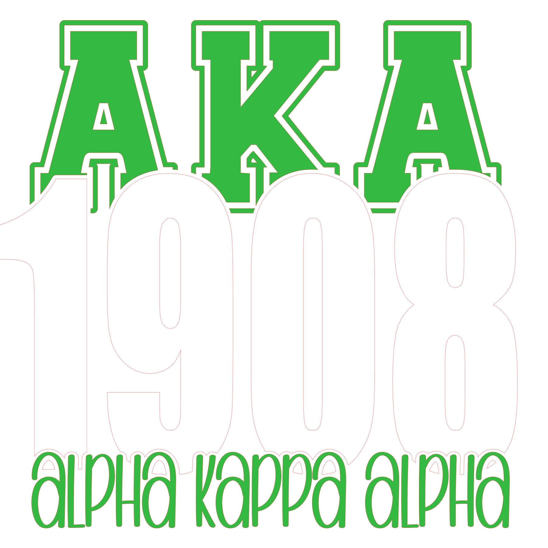 Alpha Kappa Alpha Svg, Png, Jpeg - Etsy