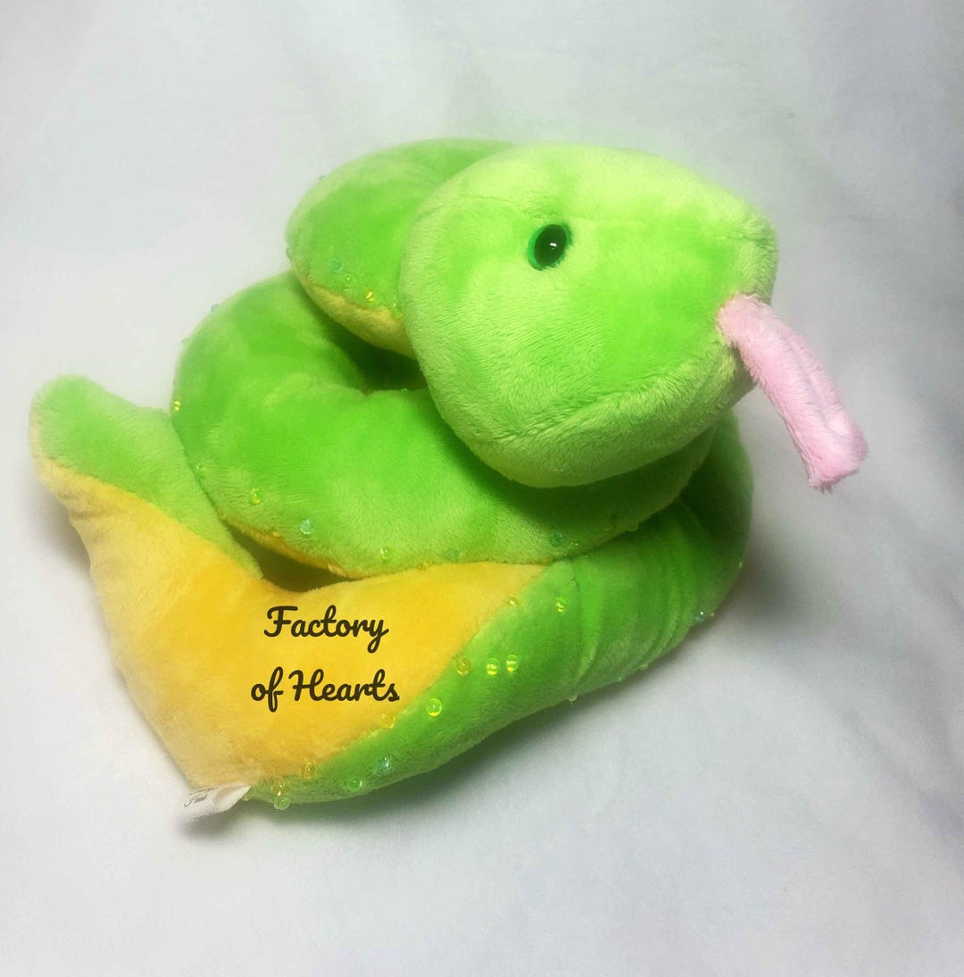 PRE-ORDER Handmade Custom Made Inspired Green Shimmer Snake Plush ...