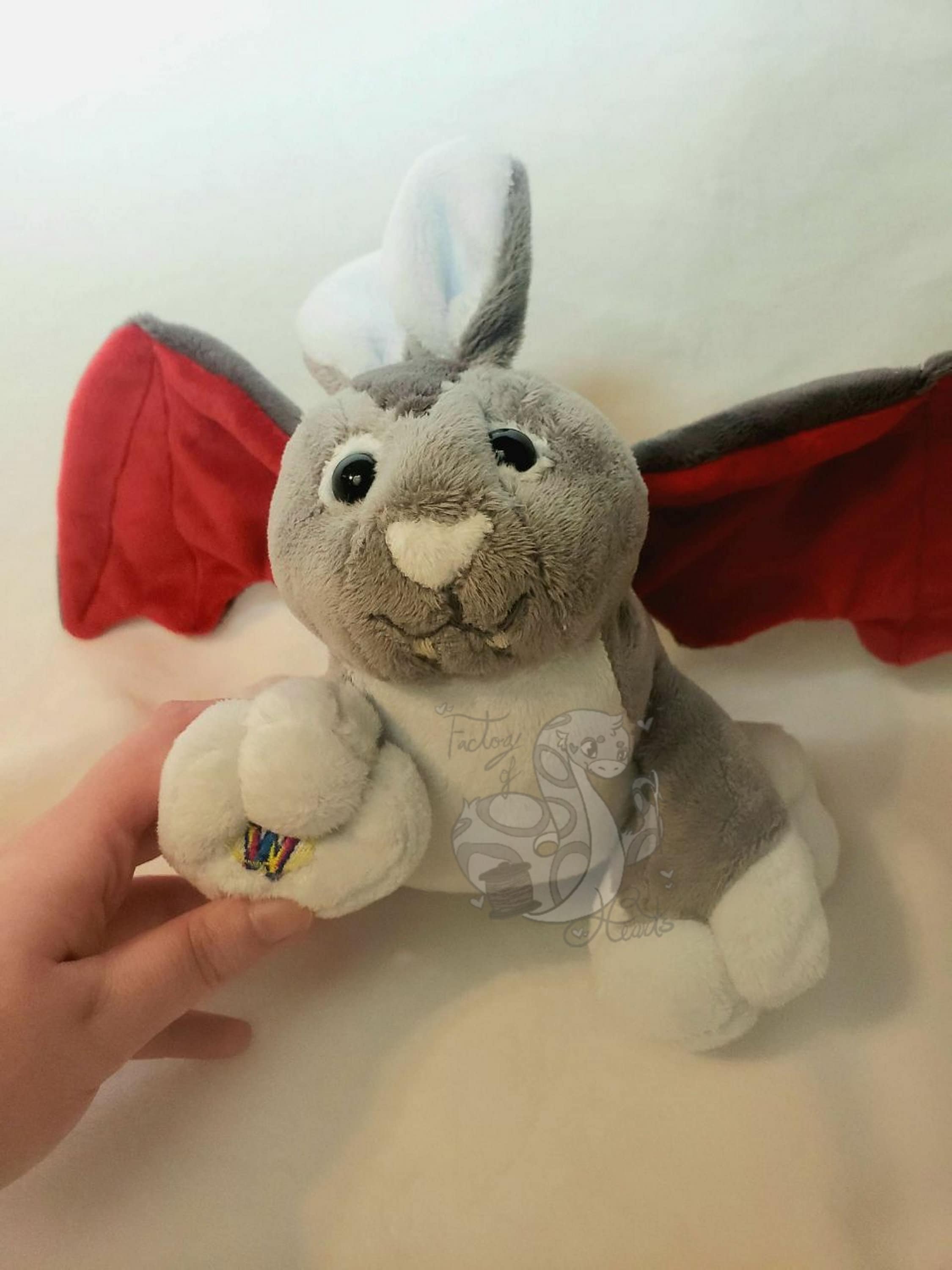Custom Made Vampire Bunny Webkinz (made to Order) - Etsy