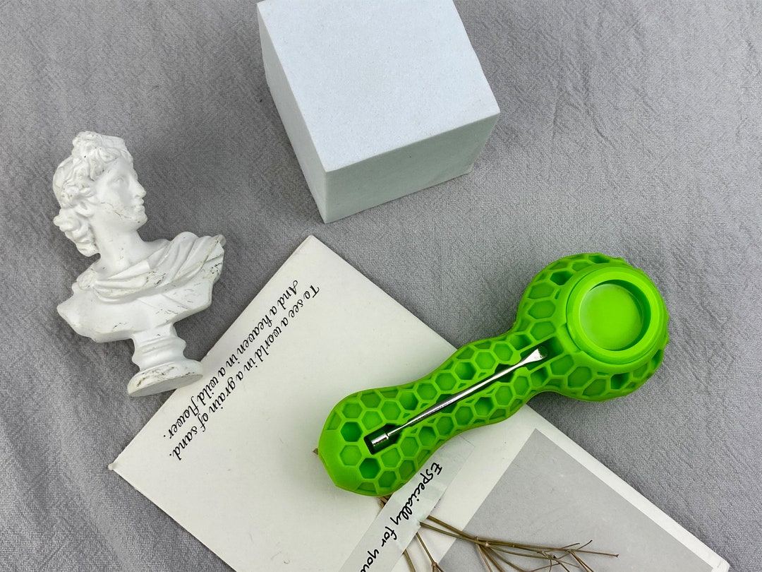 Green Silicone Pipe Best Friends Combination Pipe Gift for - Etsy