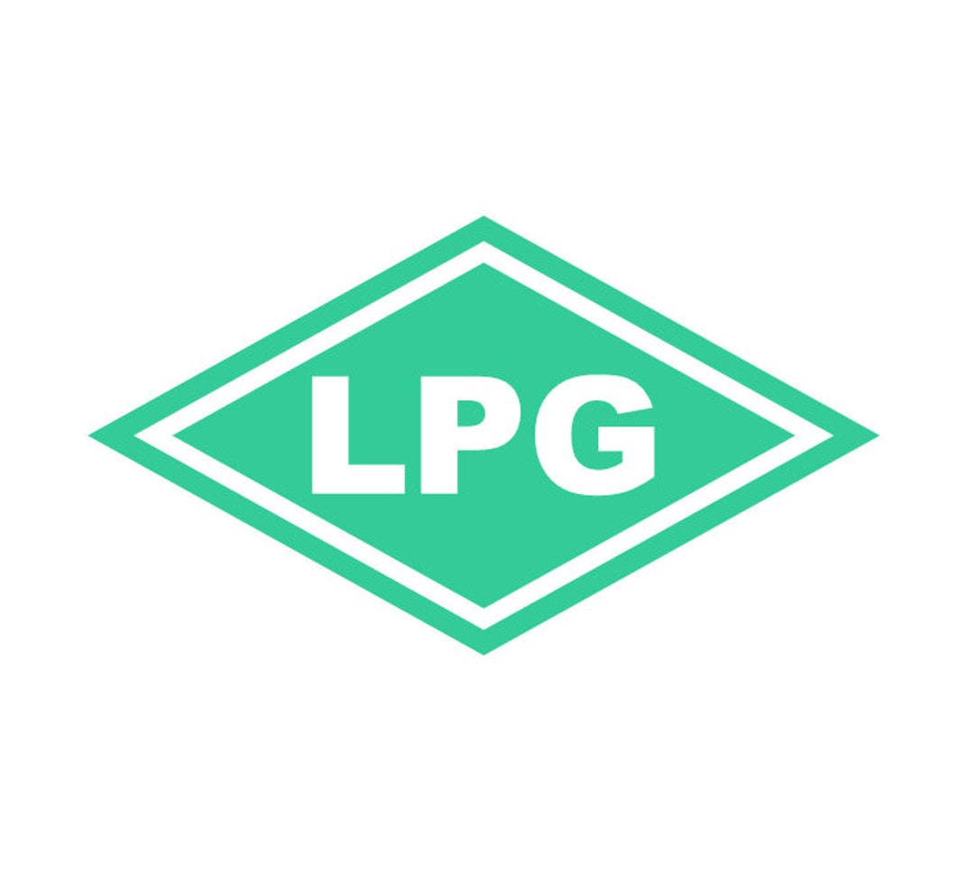 LPG Sticker on Vehicle in Vector AI File - Etsy