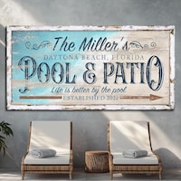 Personalized Pool Signs, Pool & Patio Signs, Custom Pool Signs, Patio ...