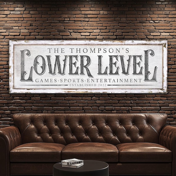 Lower Level Lounge Sign - Etsy